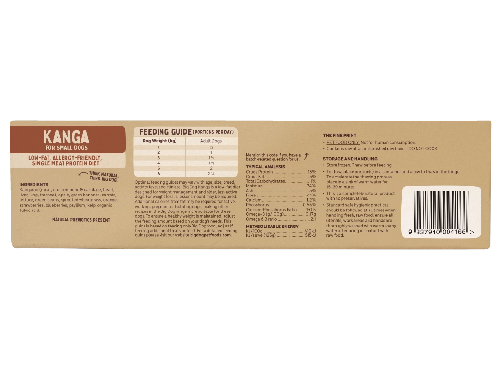Big Dog Small Dog Roo Raw Dog Food – iPetStore